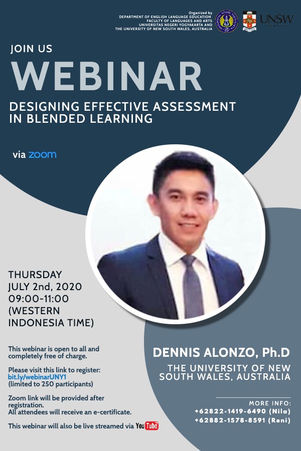 WEBINAR: Designing Effective Assessment in Blended Learning | Program Studi Pendidikan Bahasa ...